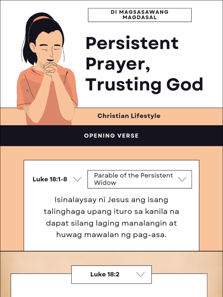 Persistent Prayer | PDF