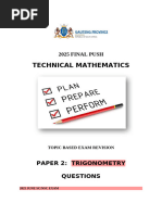 Maths GR 11 Trigonometry Worksheet | PDF | Trigonometry | Mathematics