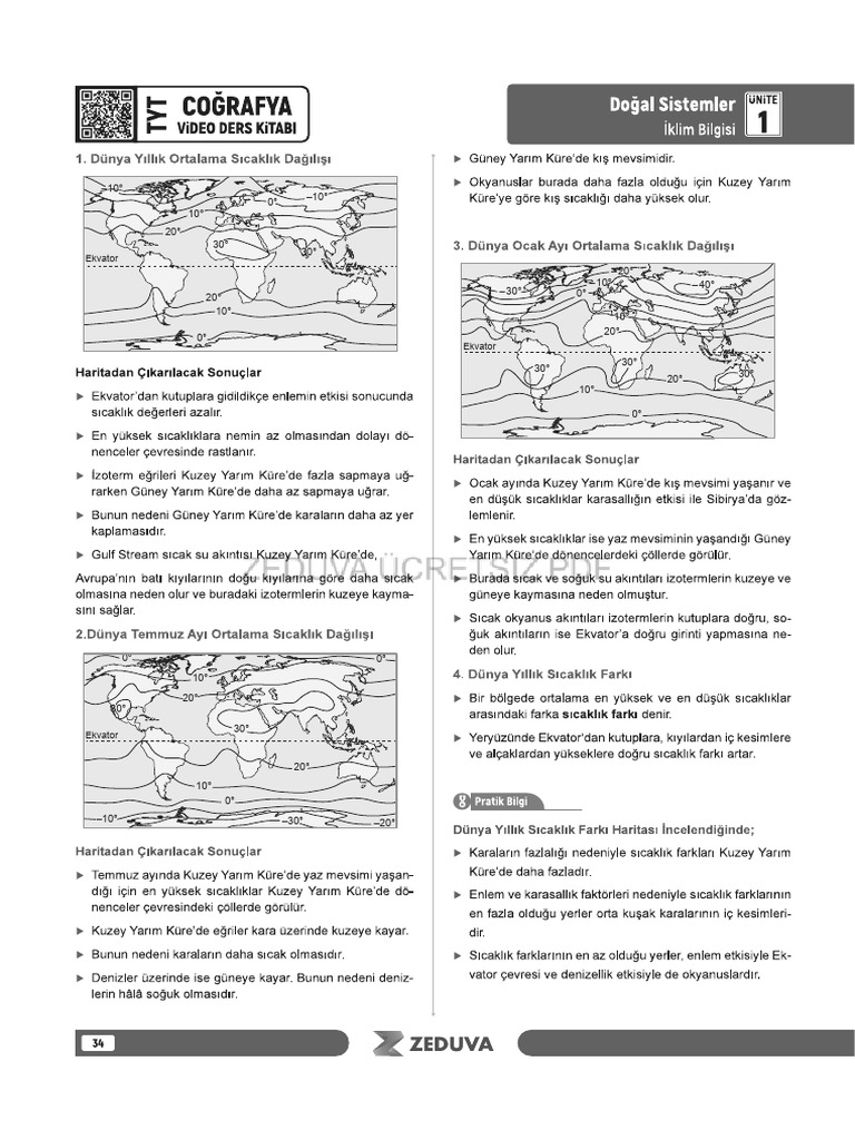 Tyt Cografya Basinc Ruzgarlar Konu Anlatimi | PDF
