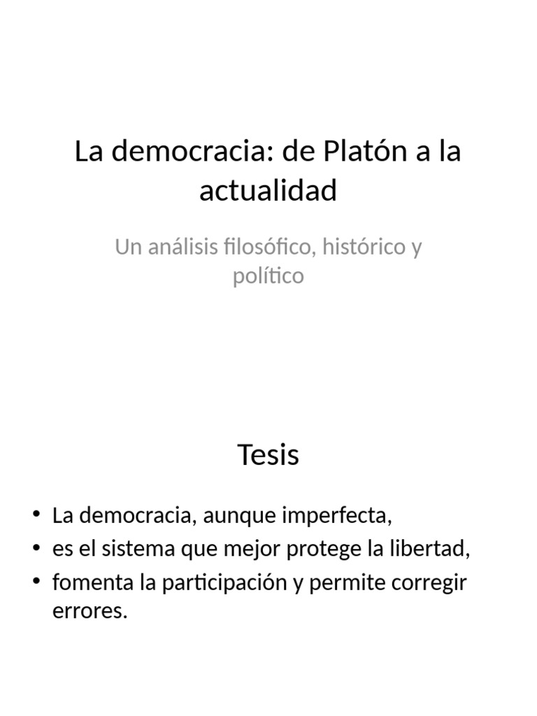 Presentacion Democracia Platon-1 | PDF