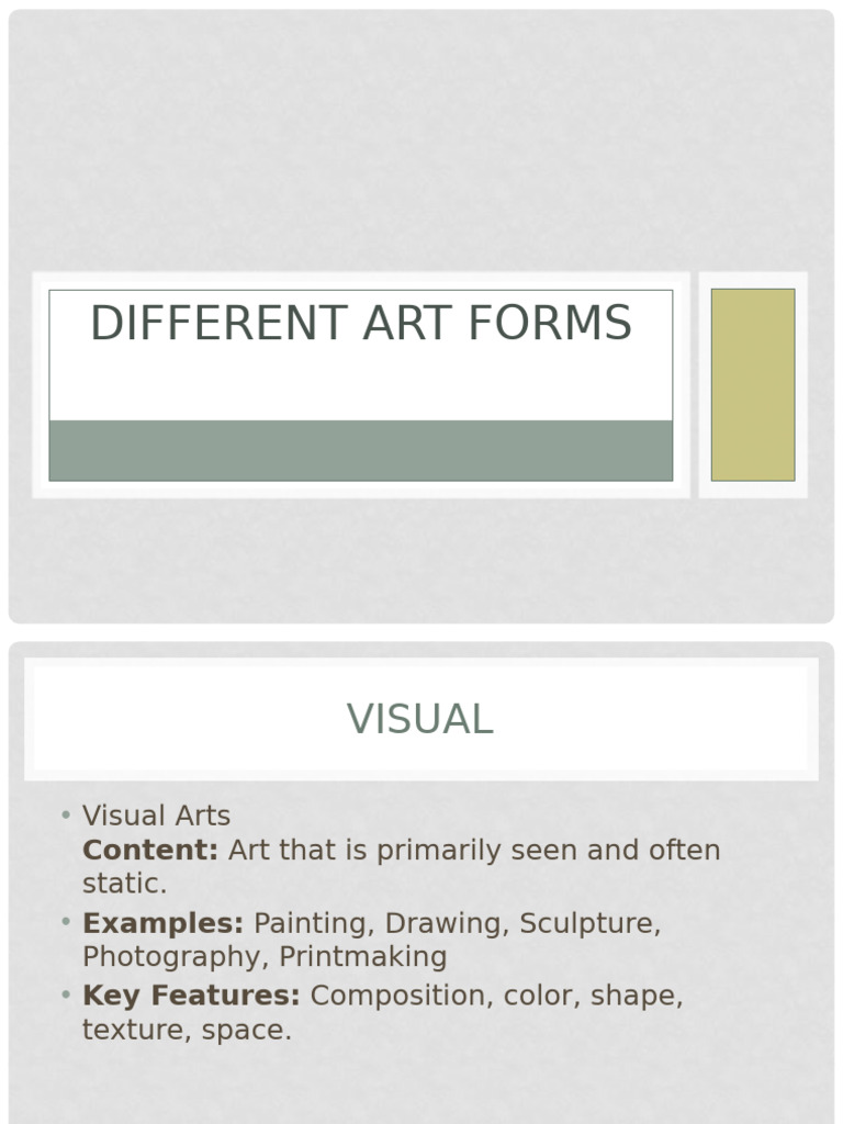 Overview of Different Art Forms | PDF