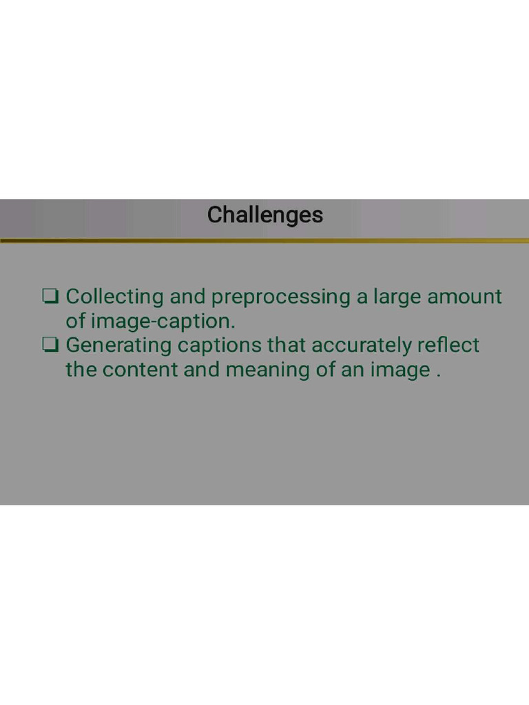 Captioning Challenges | PDF