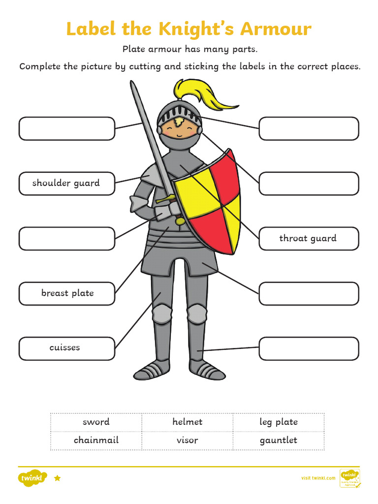 T TP 5572 Label A Knight Activity Sheet Ver 6 | PDF
