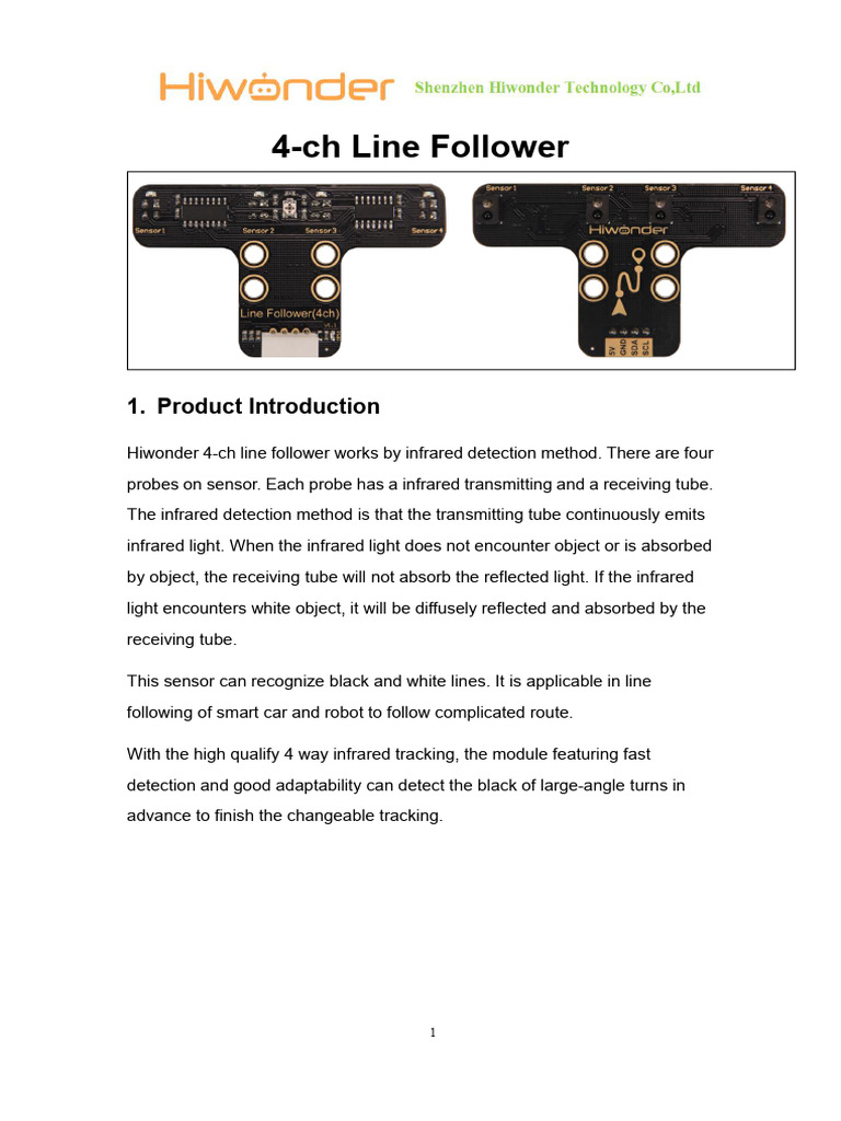 4-Ch Line Follower User Manual | PDF | Arduino | Electronics