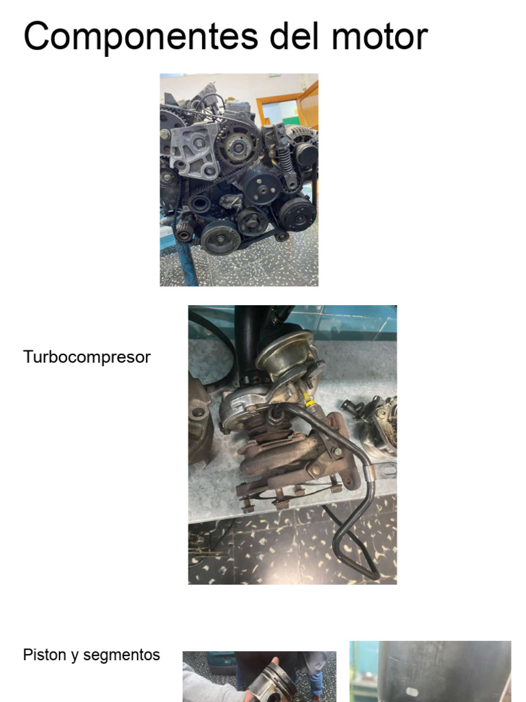 Componentes Esenciales del Motor Automotriz | PDF