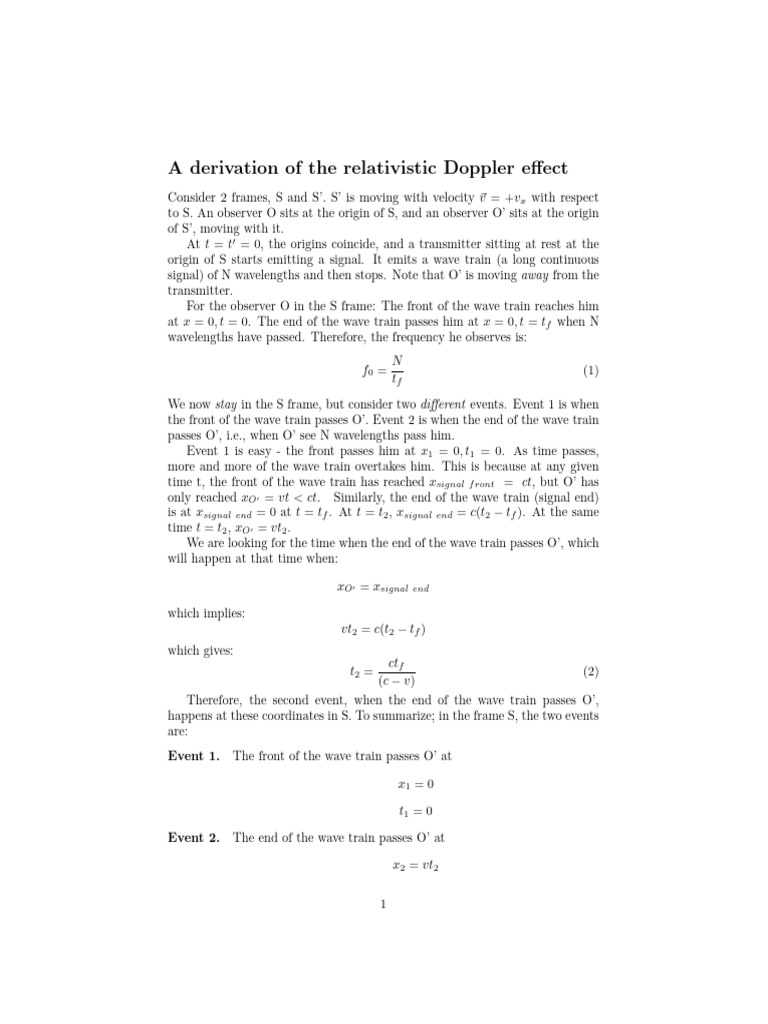 Doppler Effect | PDF | Waves | Doppler Effect