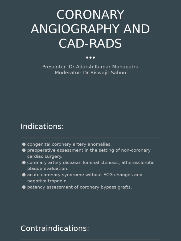 Coronary Angiography | PDF | Heart | Myocardial Infarction