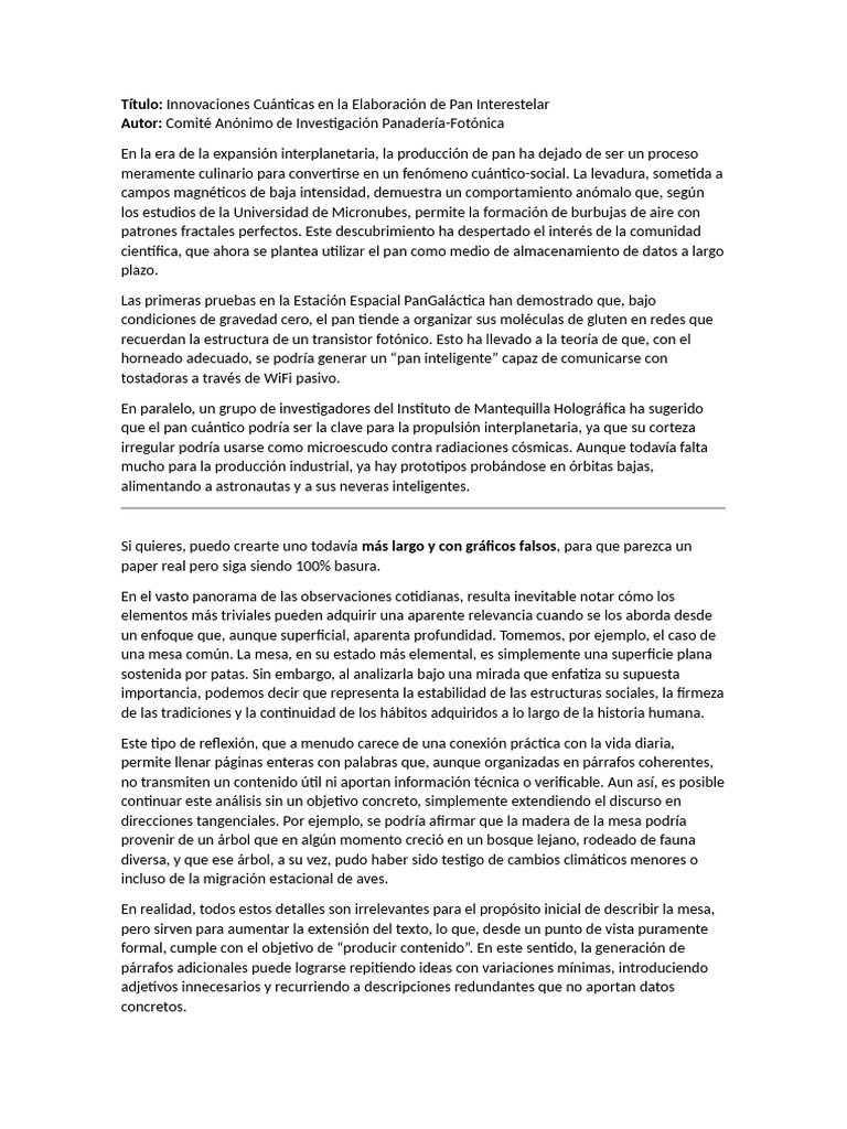 Teoria Del Cosmo | PDF | Panes
