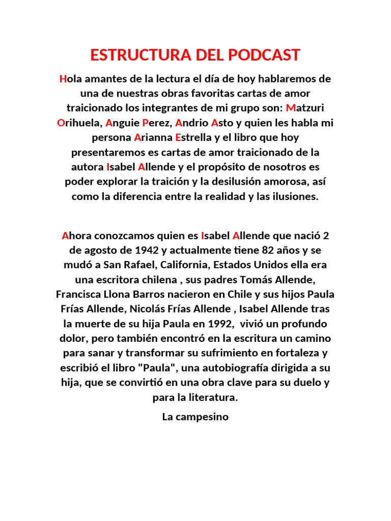 Análisis de "Cartas de amor traicionado" | PDF | Amor | Novelas