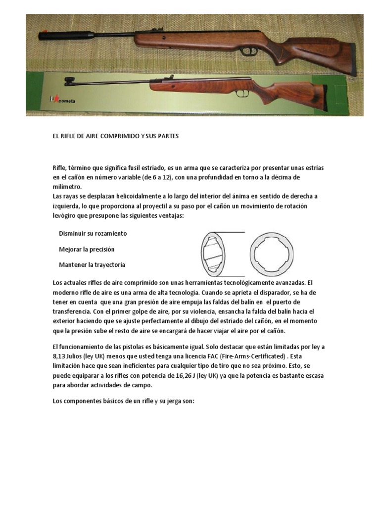 El Rifle de Aire Comprimido y Sus Partes | Shooting Sport | Revista ...