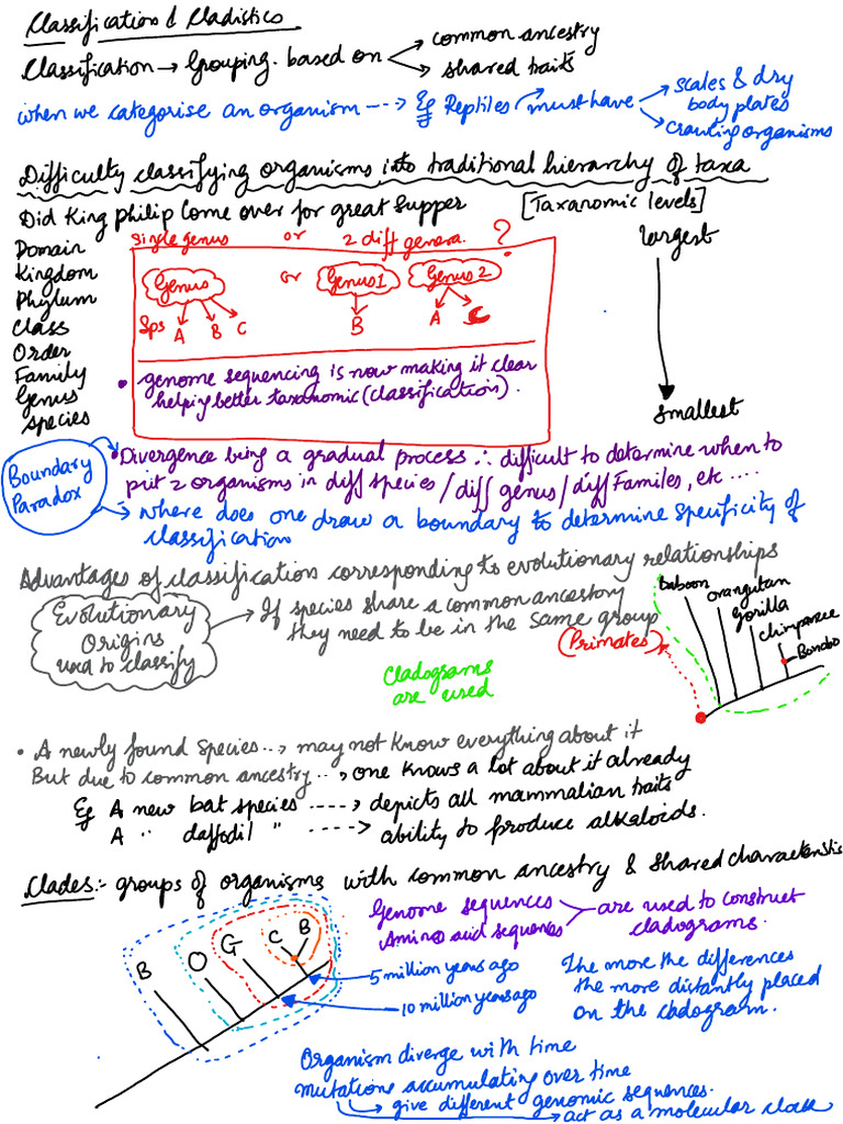 Classification & Cladistics | PDF