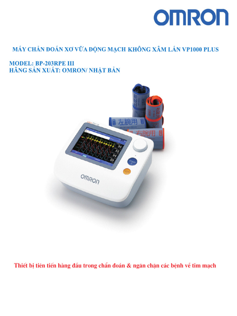 Omron VP-1000 Plus Usage Guide | PDF