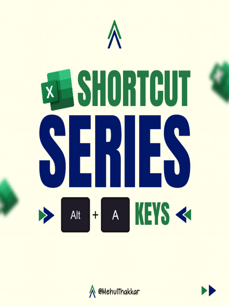 Shortcut Series of Alt + A Keys | PDF