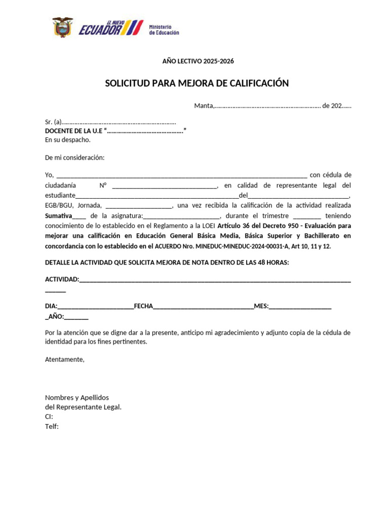 Formato Solicitud de Mejora | PDF