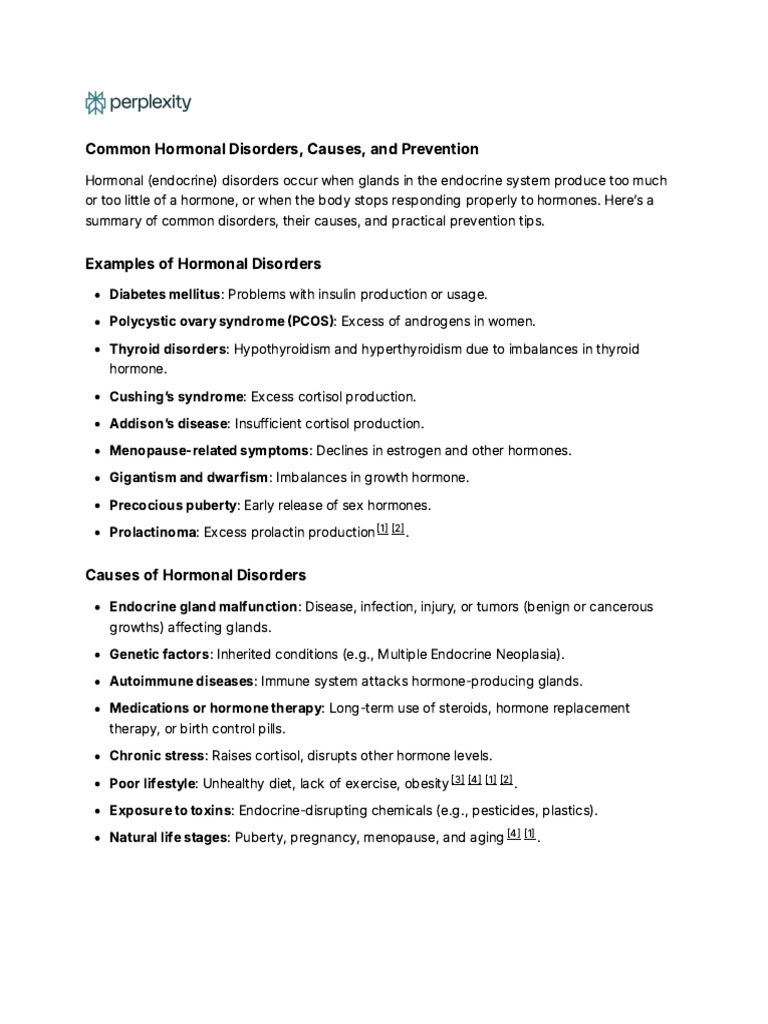 Understanding Hormonal Imbalance in Women | PDF | Hormone | Endocrine ...