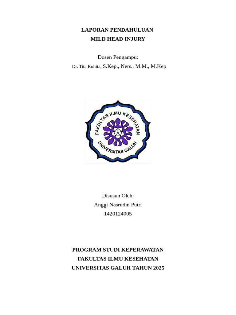 Panduan Lengkap Cedera Kepala Ringan | PDF