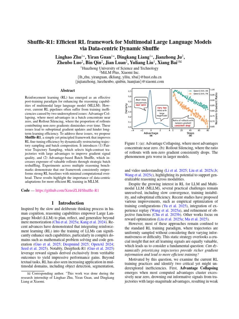 Shuffle-R1 | PDF | Cognitive Science | Learning