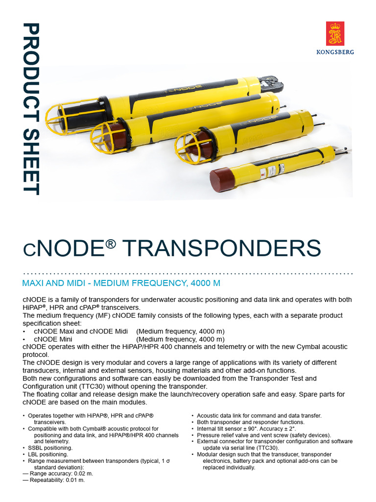 Cnode Maxi Midi Prod Specification | PDF