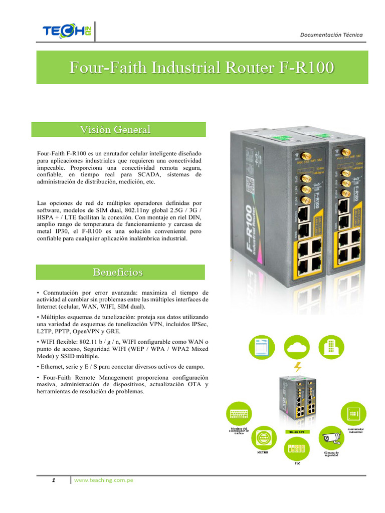 Four Faith Industrial Router F R100 | PDF