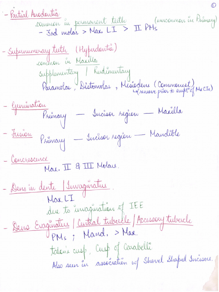Oral Pathology Notes | PDF