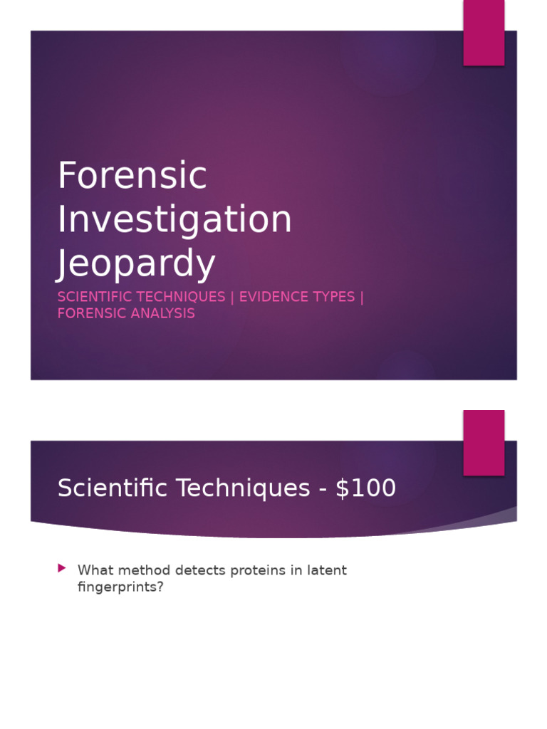 Types of Forensic Evidence Explained | PDF