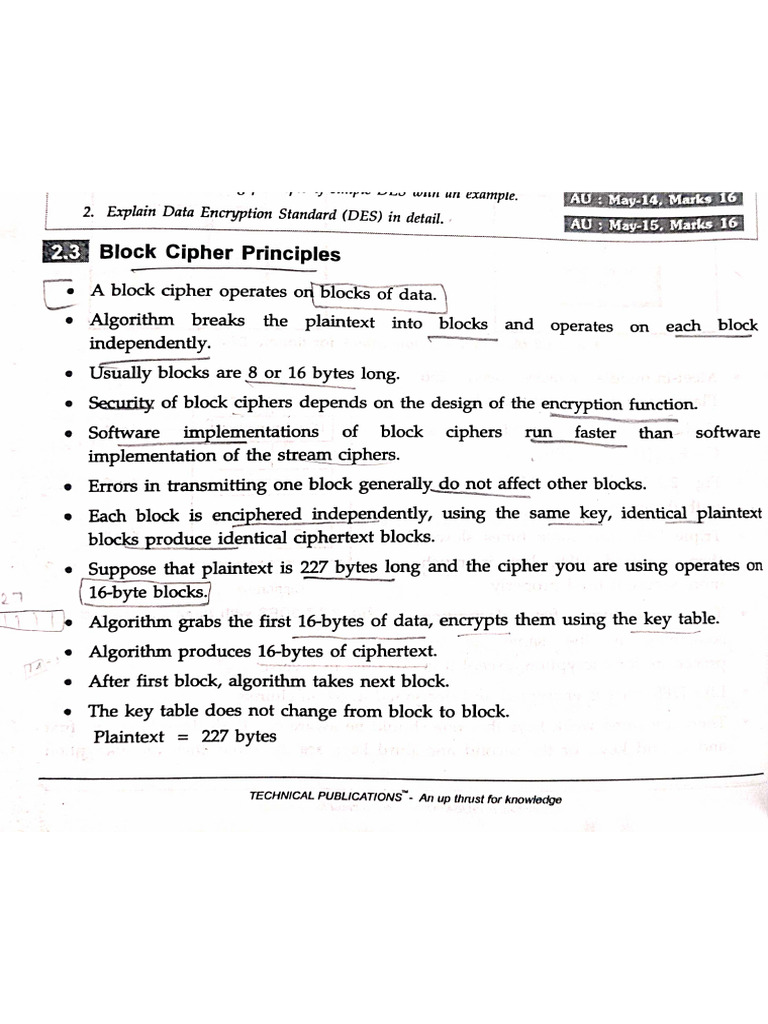 Block Cipher Principles | PDF
