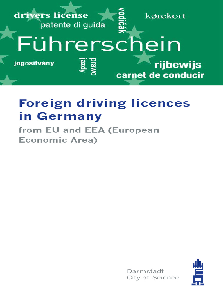 Using EU/EEA Driving Licences in Germany | PDF | Driver's License | License