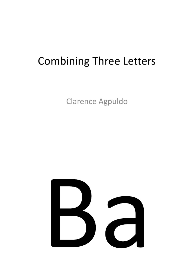 Three-Letter Combinations List | PDF