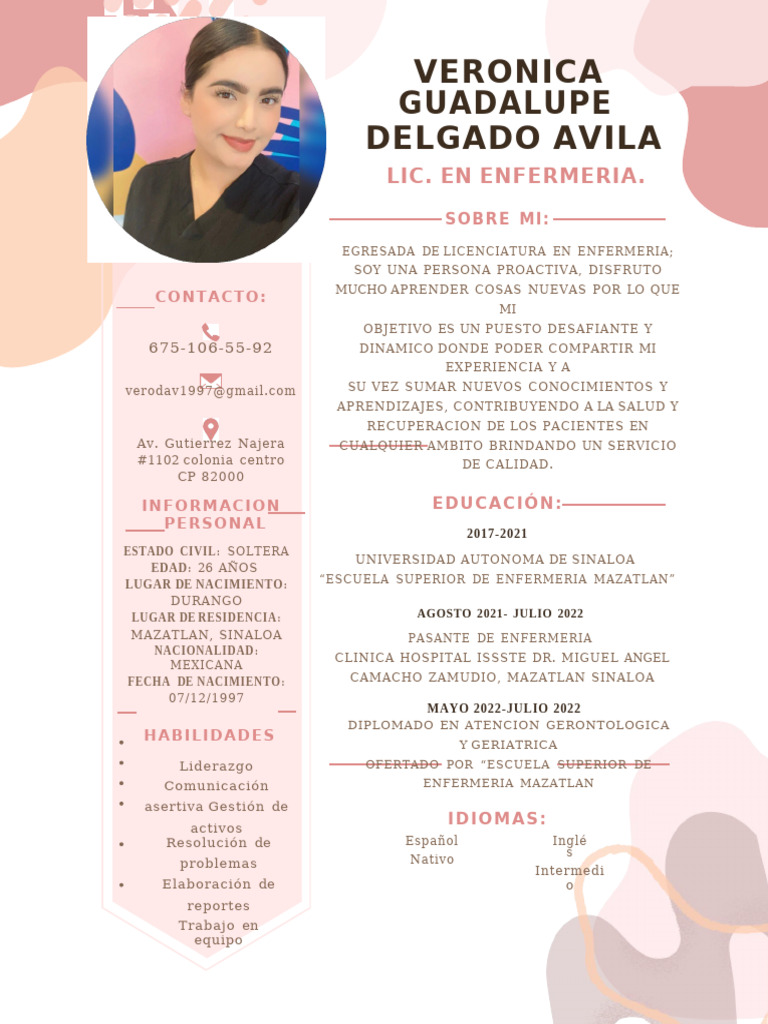 Licenciada en Enfermería con Experiencia | PDF | Enfermería | Hospital