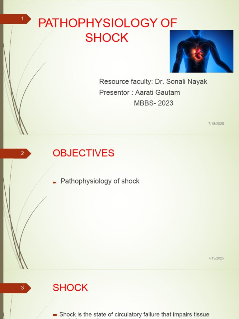 Pathophysiology of Shock Explained | PDF | Shock (Circulatory ...