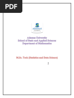 Syllabus BStat 2025-26-UG5 | PDF | Statistics | Machine Learning