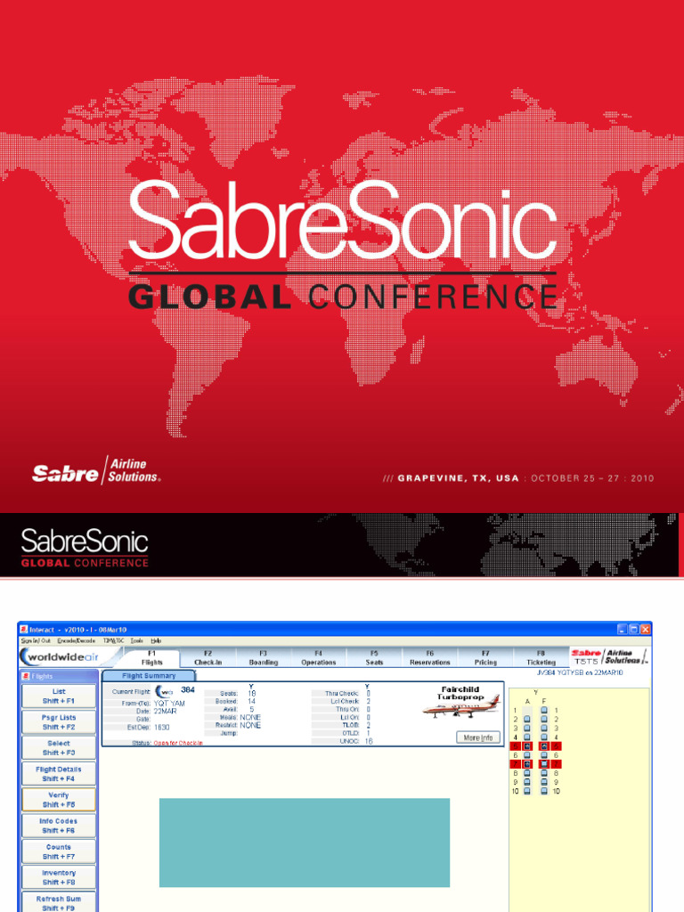SabreSonic Check-In System Overview | PDF | Aviation | Transport