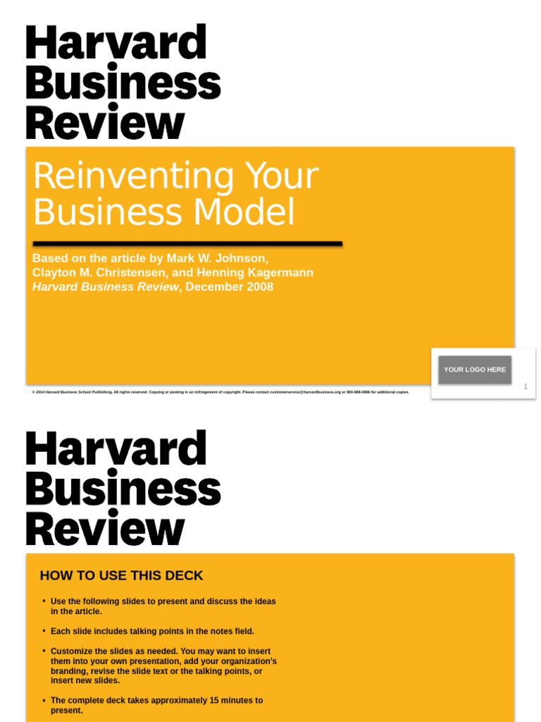 Reinventing Your Business Model | PDF | Marketing | Business Economics