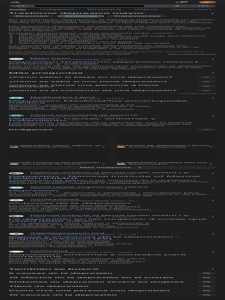 sintomas de depresion | PDF | Trastorno depresivo mayor | Depresión ...