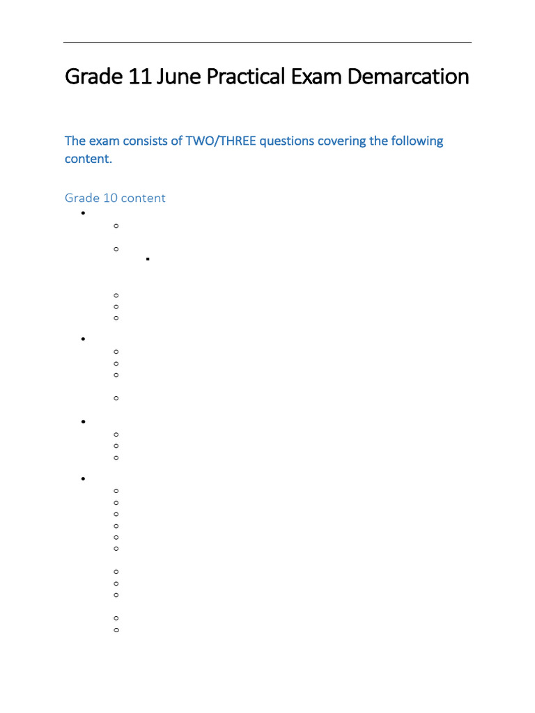 Grade 11 IT June Practical Exam Guide | PDF | String (Computer Science ...