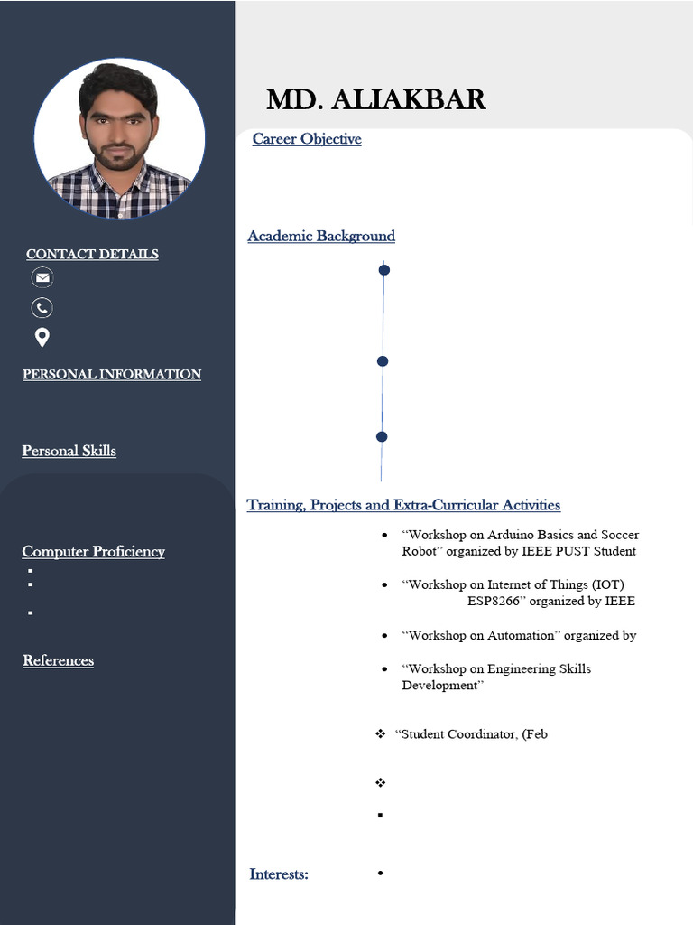 Resume of Ali Akbar | PDF