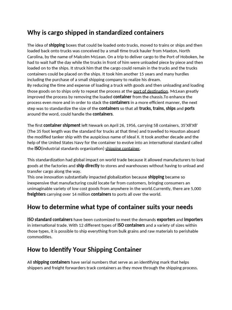 Resources - Container Truck | PDF | Containerization | Cargo