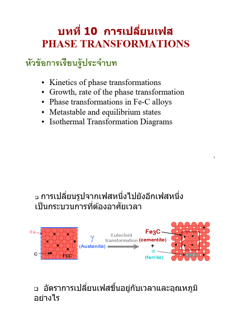 Chapter - 10 Phase Transformation | PDF
