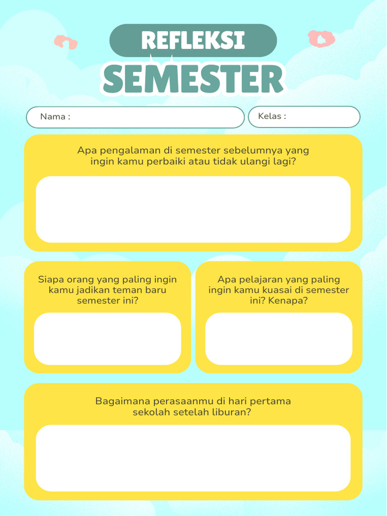 Refleksi Pengalaman Semester Baru | PDF
