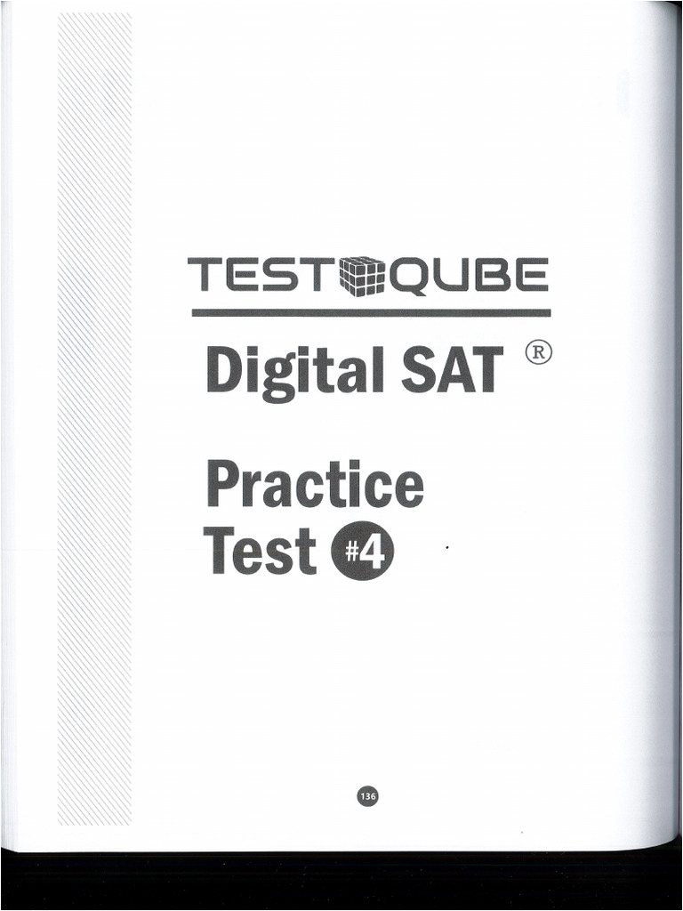 TEST QUBE - Digital SAT-Practice Test 4 - English With ANS | PDF