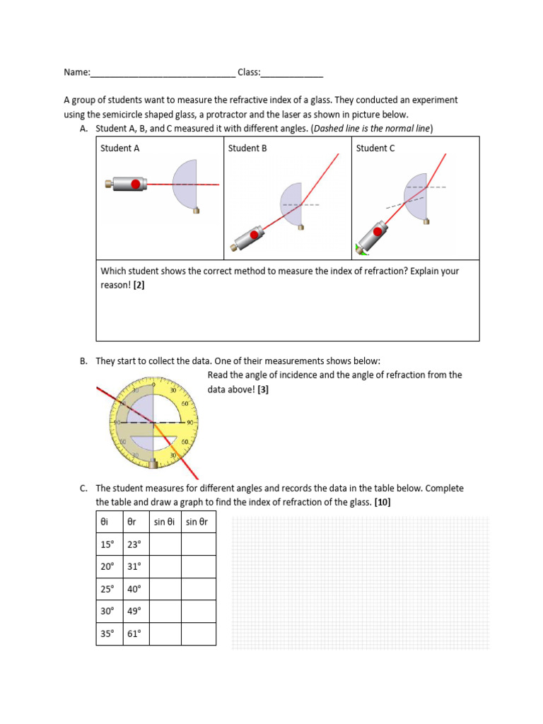 Refraction Latihan | PDF