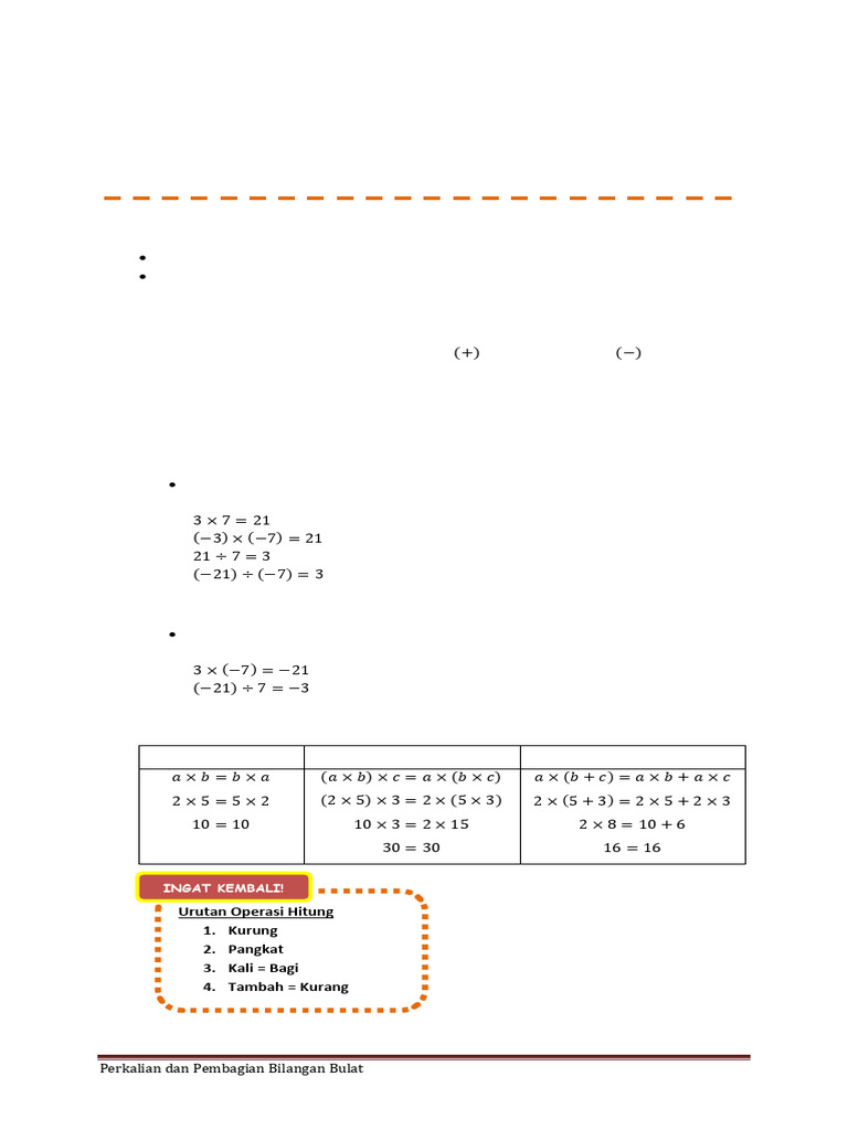 Perkalian Dan Pembagian Bilbul | PDF