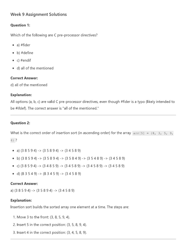 Week 9-10 Answers | PDF
