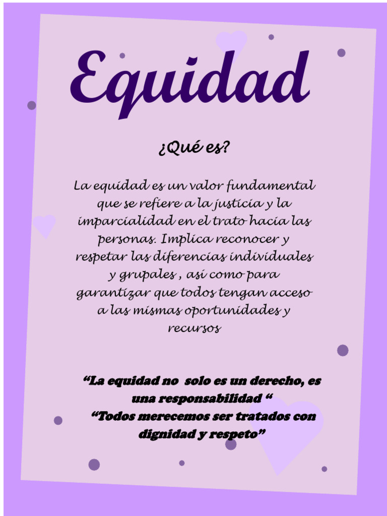 Valor Equidad | PDF
