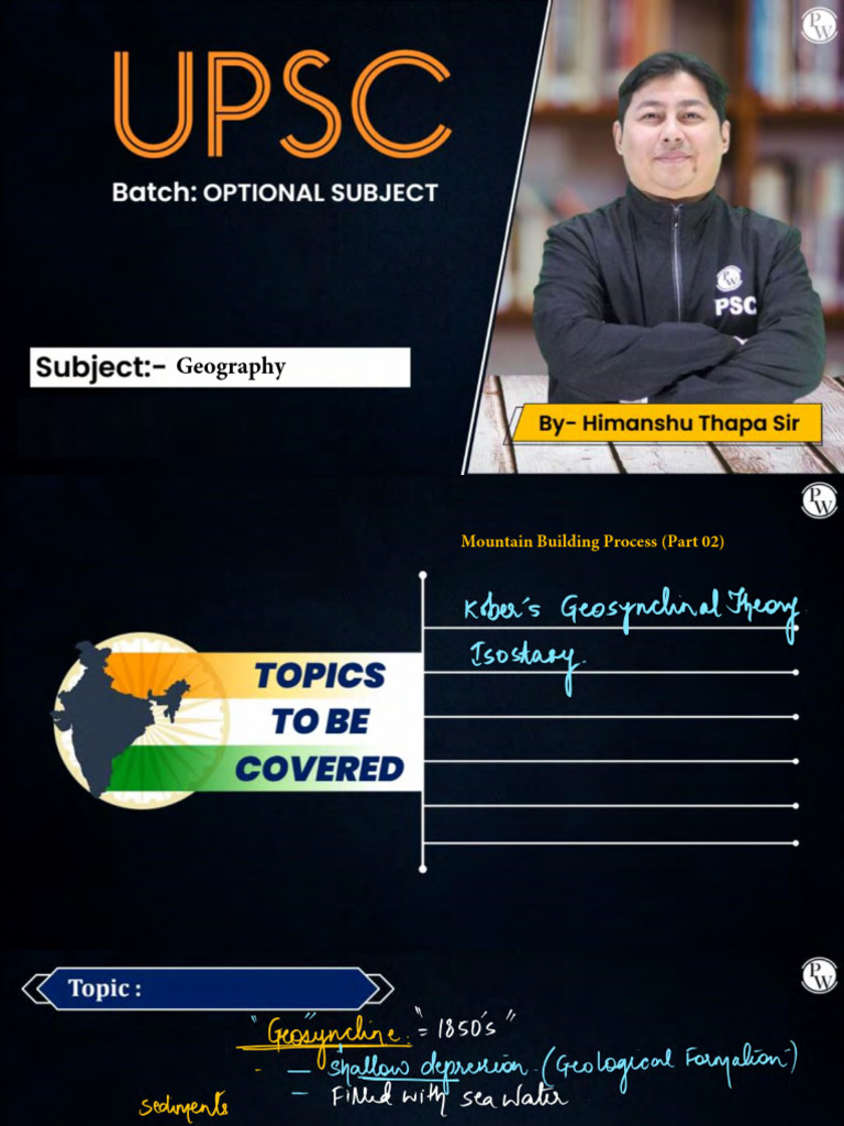 014 Geomorphology - Mountain Building Process (Part 02) Class Notes | PDF