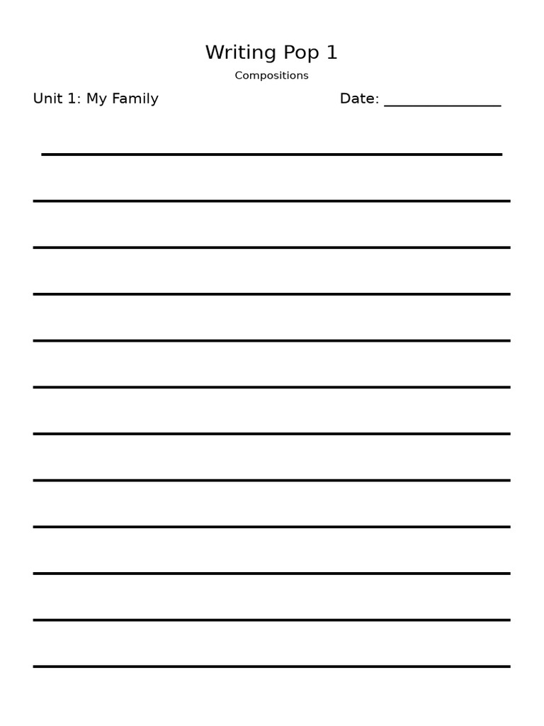 Writing Pop 1 - Compositions | PDF
