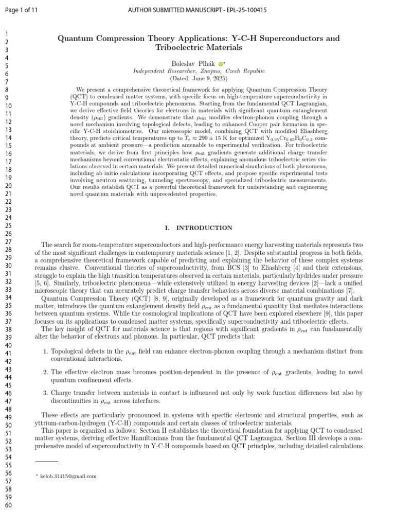 Quantum Compression Theory Applications | PDF | Superconductivity | Condensed Matter Physics