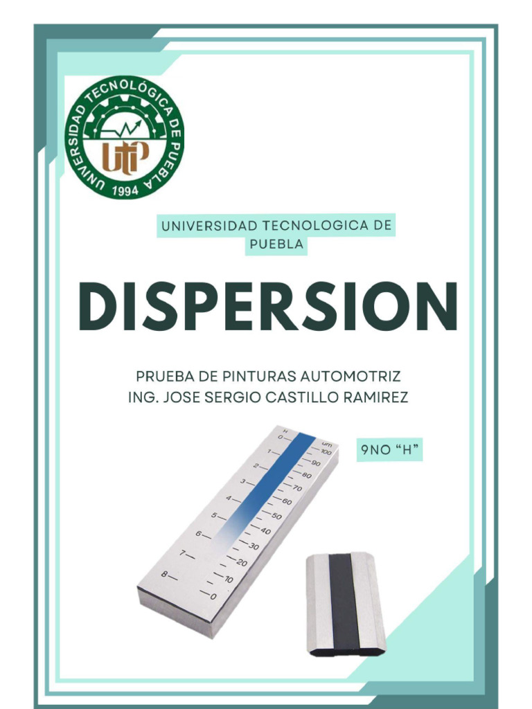 Evaluación de Dispersión con Medidor Hegman | PDF