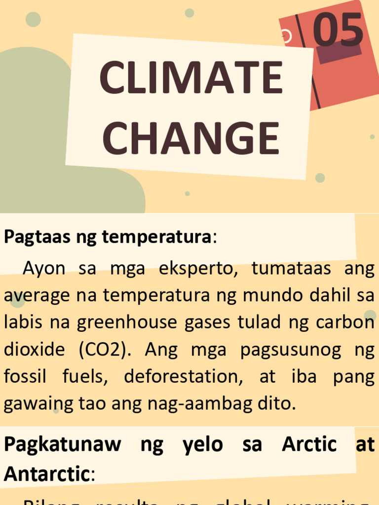 Climate Change Marhinalisasyon Kahirapan at Malnutrisyon | PDF