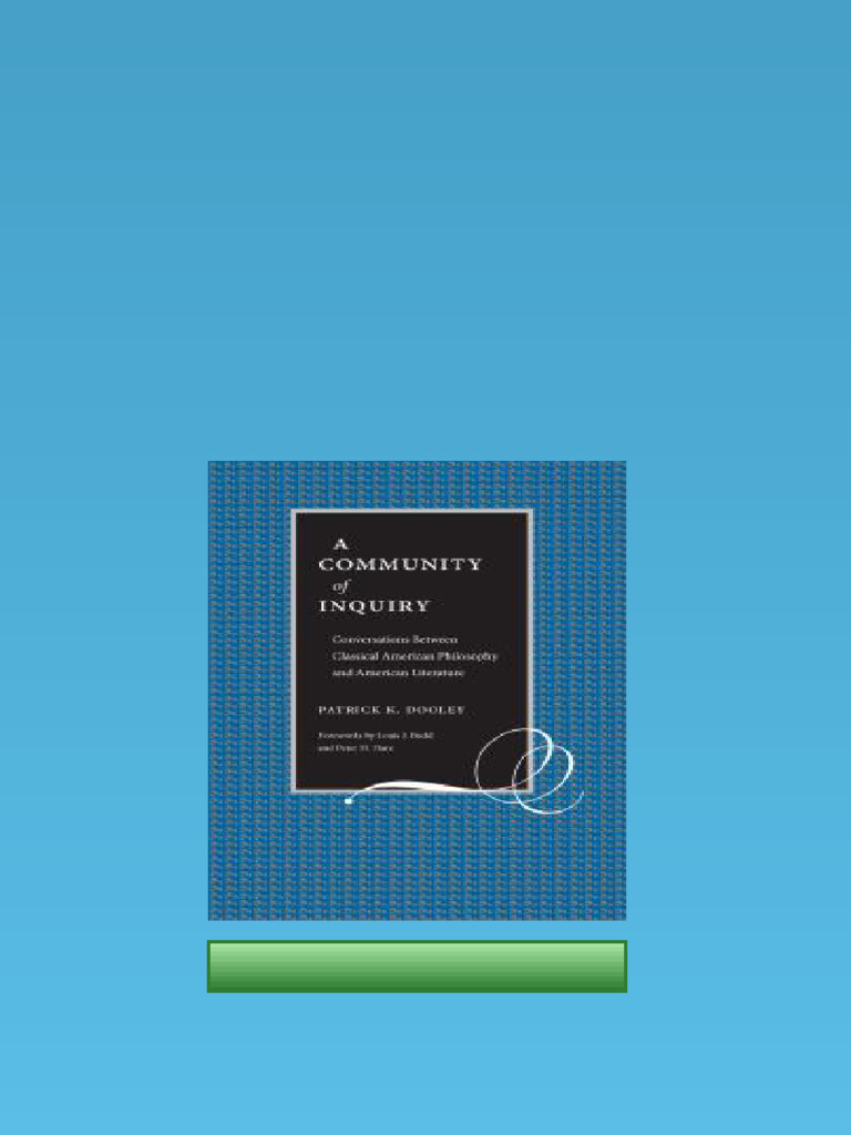 (Ebook) A Community of Inquiry: Conversations Between Classical ...